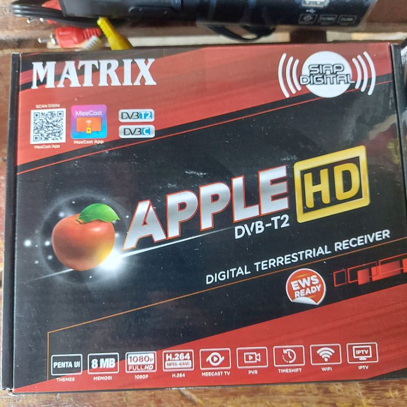 Jual STB | Set Top Box receiver Matrix apple merah TV Analog ke TV ...