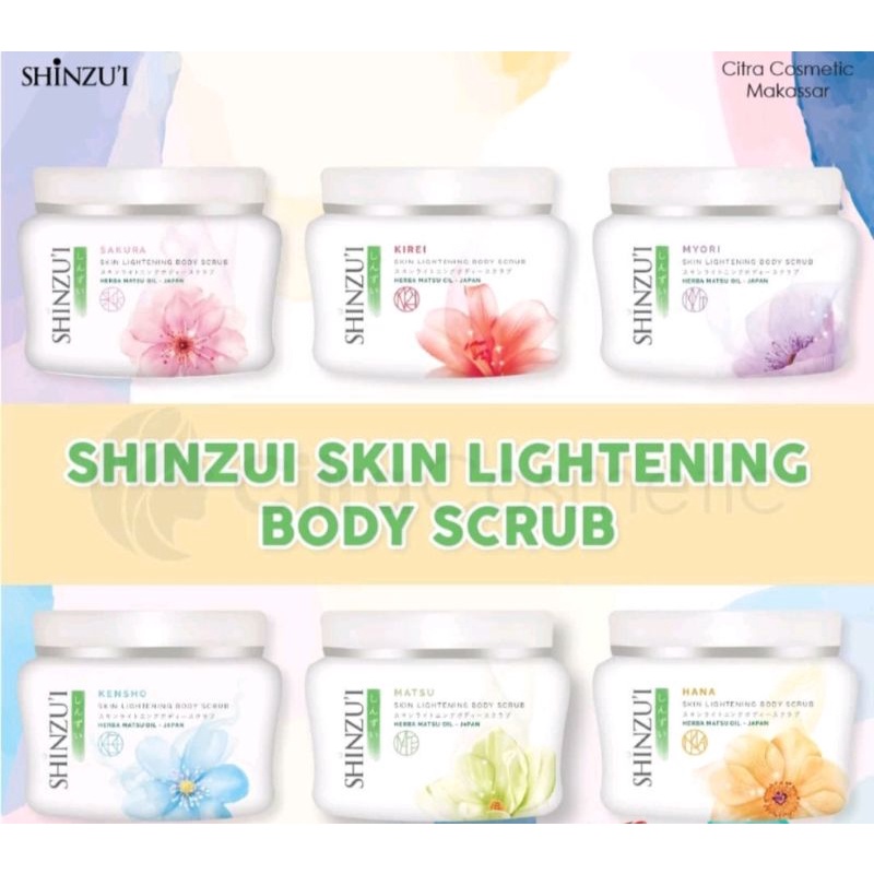 Jual SHINZUI SKIN LIGHTENING BODY SCRUB & HERBA MATSU 200gr | Shopee ...