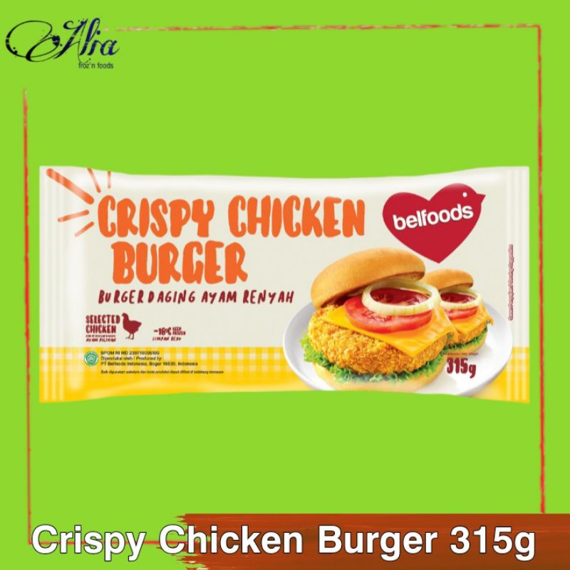 Jual Belfoods Crispy Chicken Burger 315g | Shopee Indonesia