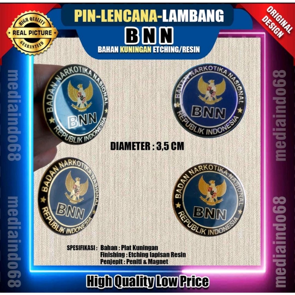 Jual PIN - LENCANA LAMBANG BNN | Shopee Indonesia