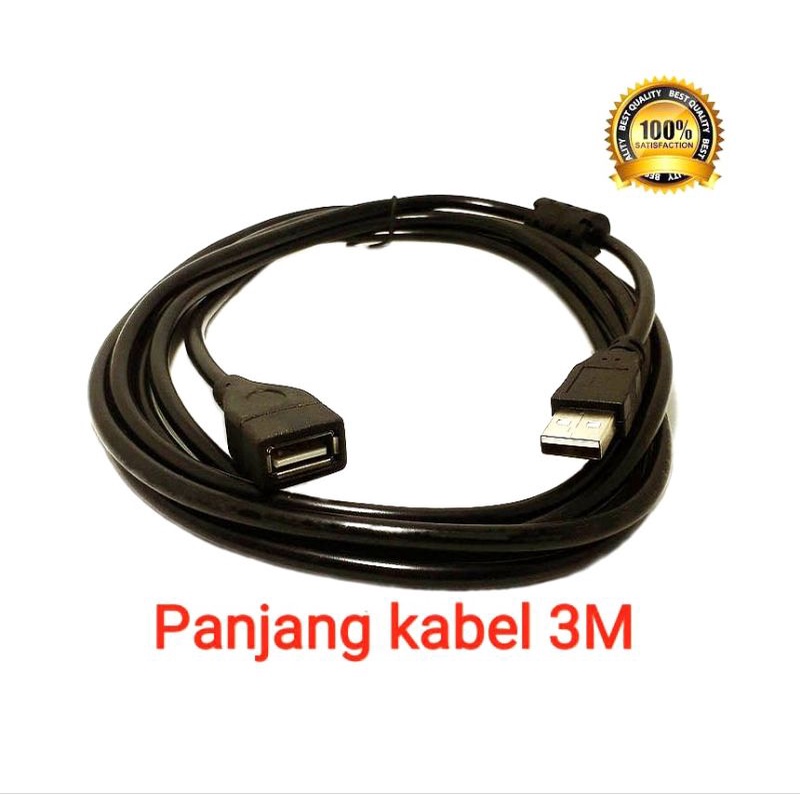 Jual Kabel data extension/sambungan usb female - male | Shopee Indonesia