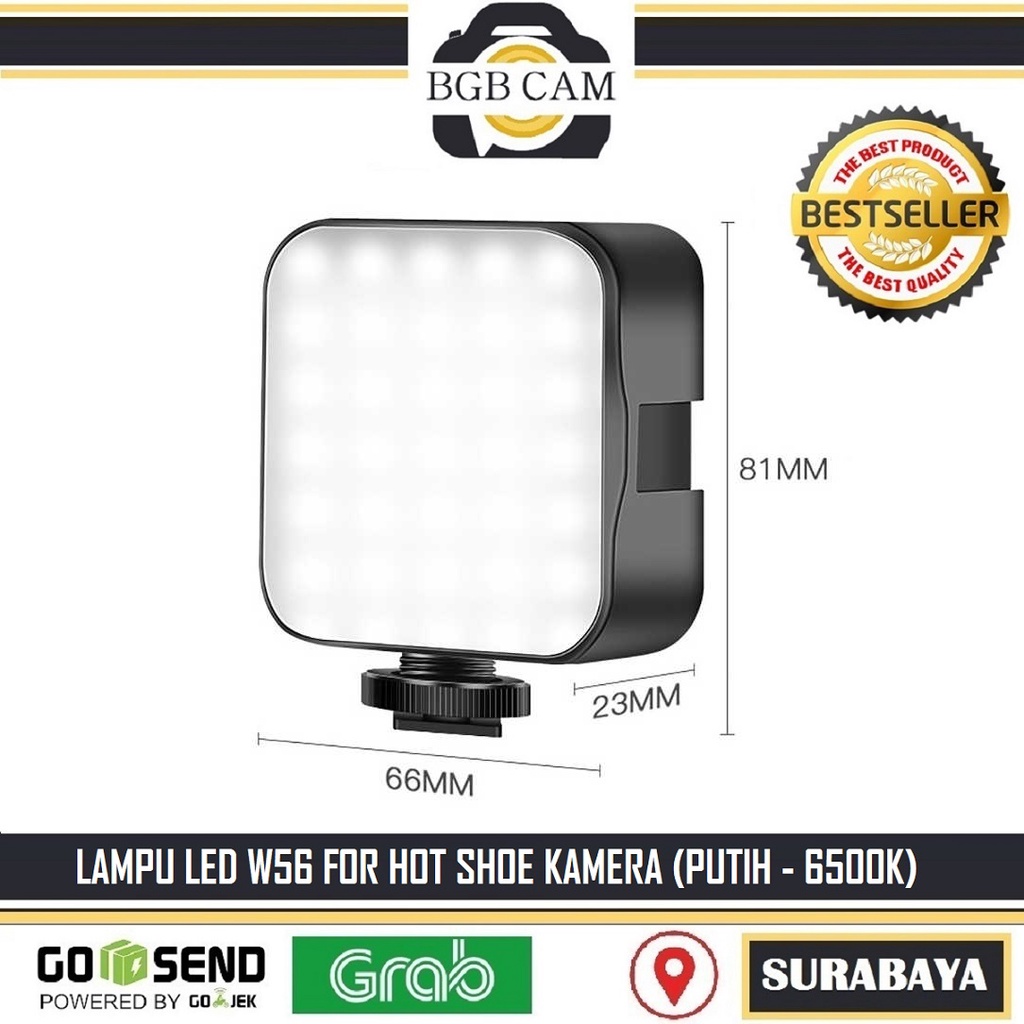 Jual Lampu LED W56 for Kamera DSLR / Mirrorless Cahaya Putih (6500K ...