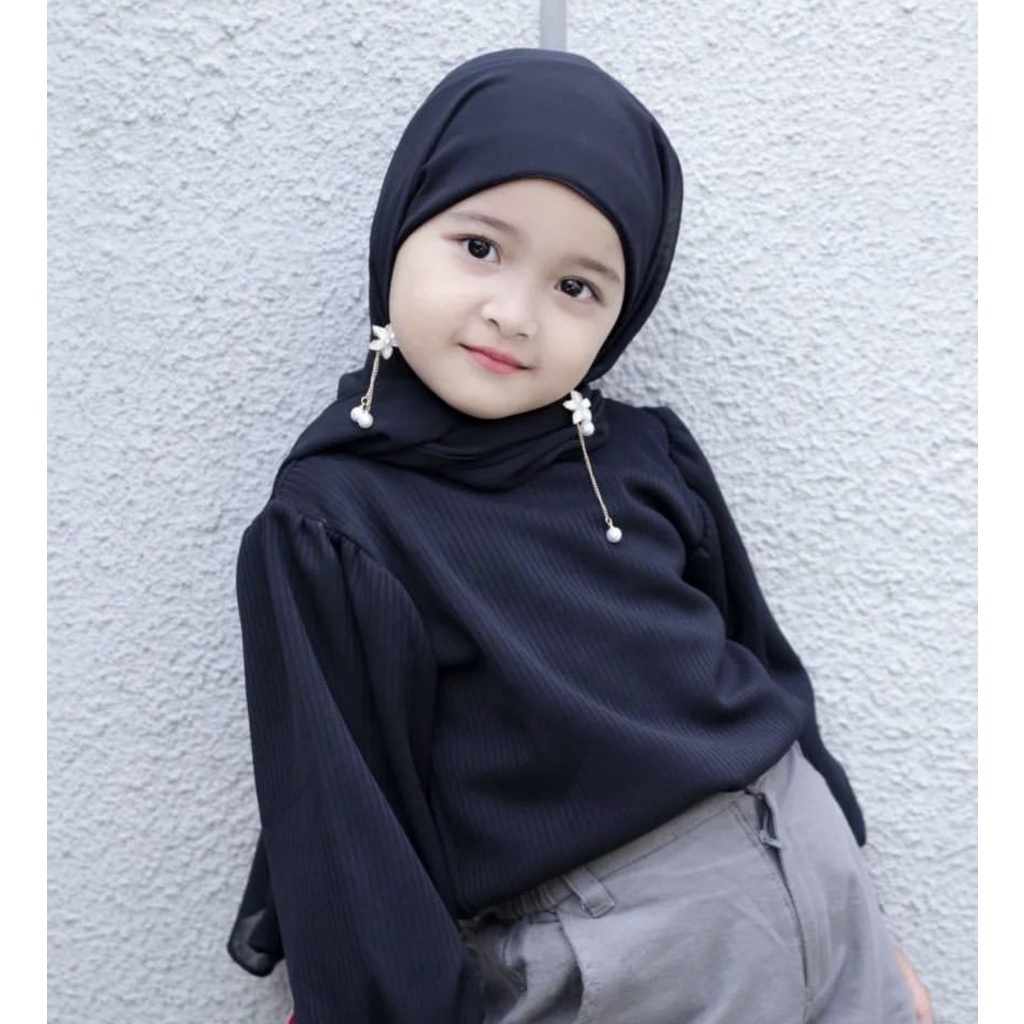 Jual Pastan Anak- Pashmina Instan Anak Jersey PREMIUM TEBAL- PASHMINA ...
