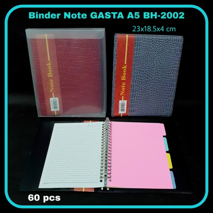 Jual BOS BINDER NOTE LUX A5 KULIT HALUS/BUKU RING/BINDERNOTE/BUKU NOTE ...