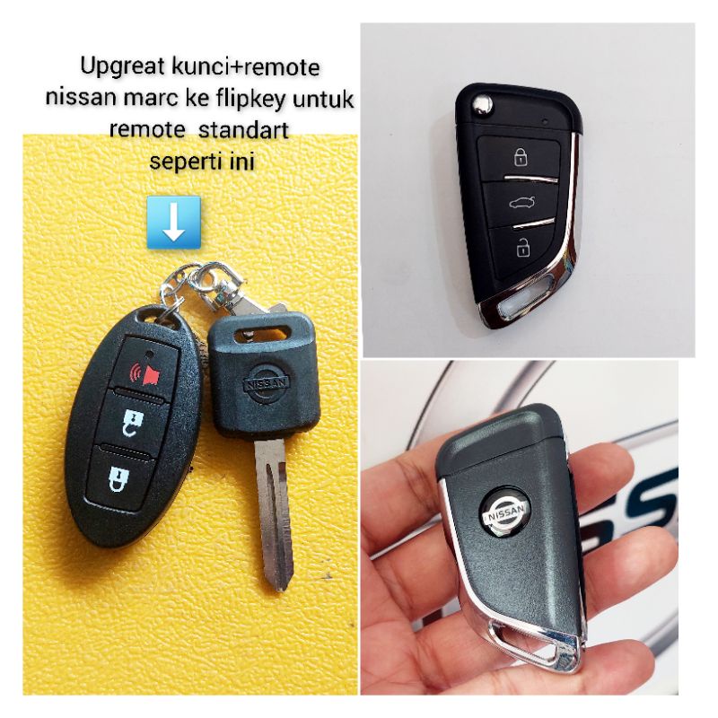 Jual flipkey kunci remote Nissan march | Shopee Indonesia