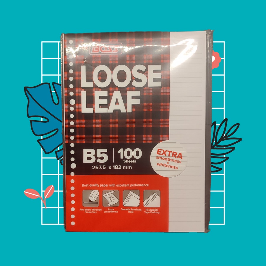 Jual kertas binder B5 isi 100 lembar | loose leaf Big Boss | isi kertas | Shopee Indonesia