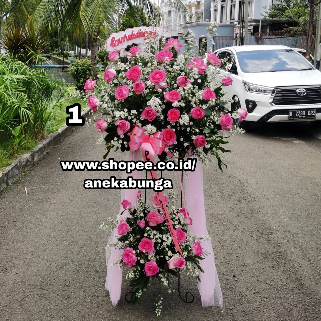 Jual Standing Flowers Ucapan Pembukaan Toko Congratulation Grand Opening Bunga Rangkaian Ulang ...