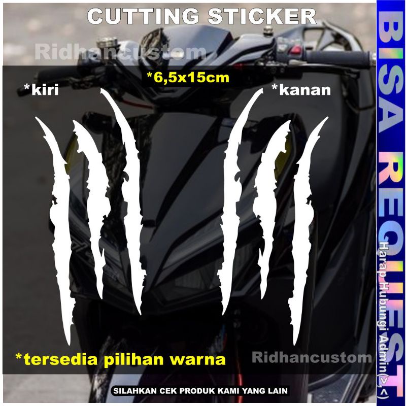 Jual [6,5x15cm] CUTTING STICKER MOTOR | CAKAR KEREN | Shopee Indonesia