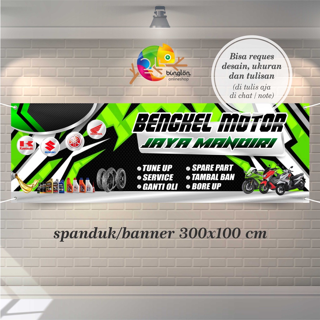 Jual Spanduk Banner Bengkel Motor, Bengkel Mobil, Spanduk Bengkel Free ...
