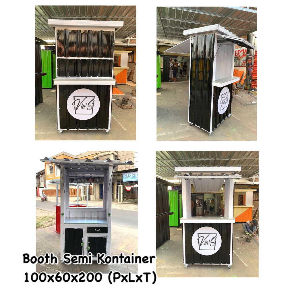 Jual Booth Semi Container/Stand Es teh Jumbo,minuman Kekinian/Booth ...