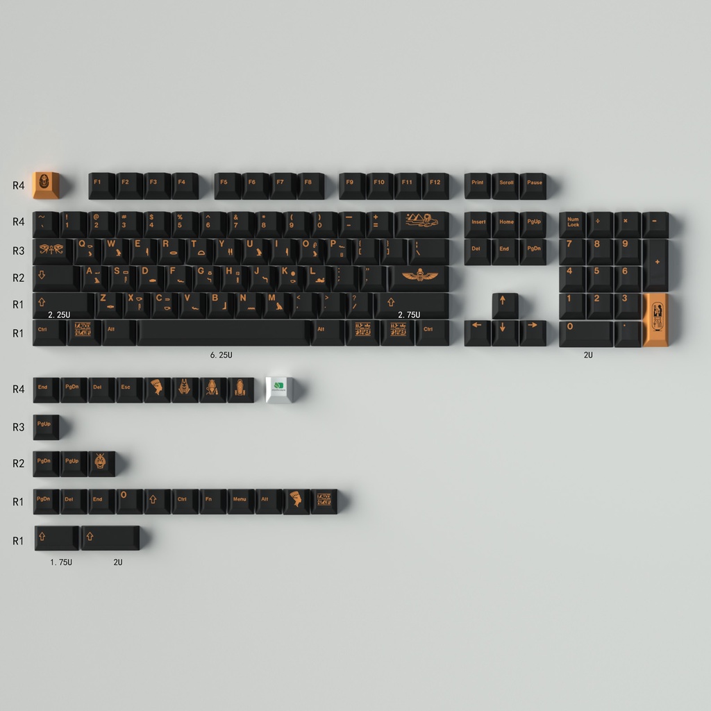 Jual Cherry Keycap Pbt 130keycaps Untuk GMK Pharaoh Keycap Keyboard ...