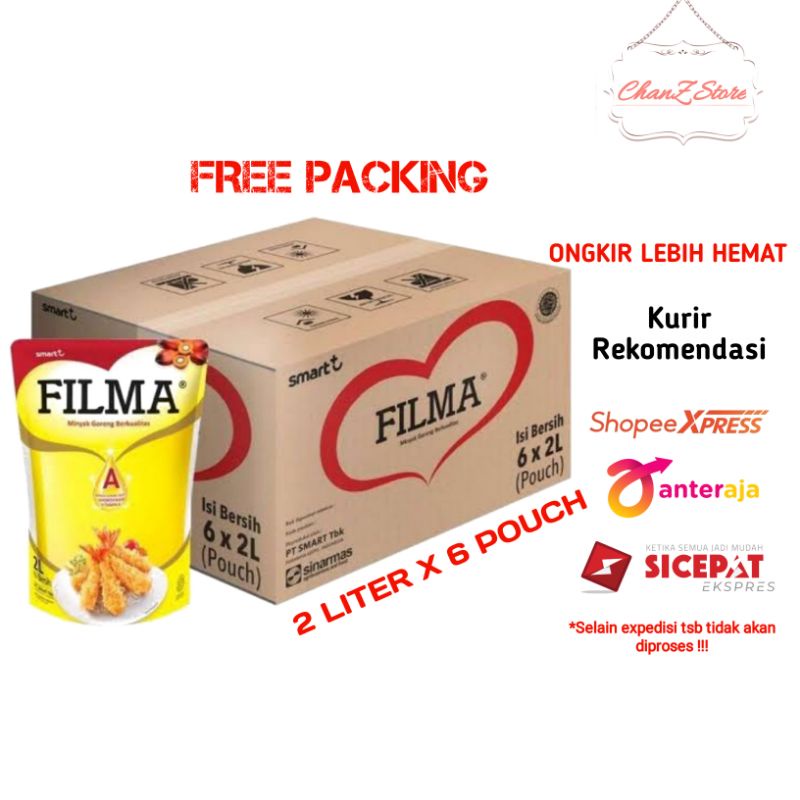Jual PROMO MINYAK GORENG PREMIUM FILMA 2 LITER X 6 PCS ( 1 DUS ) FREE ...