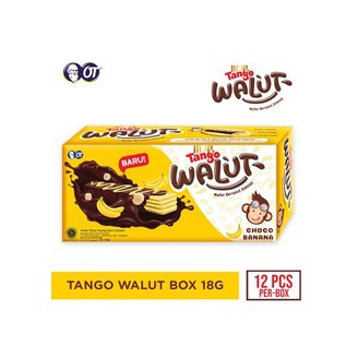 Jual Tango Walut/Wafer krim pisang salut cokelat/isi 12 pc/Box | Shopee ...