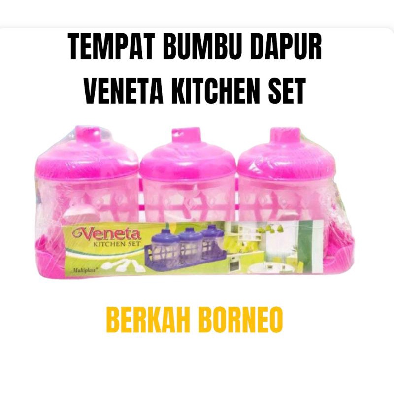 Jual TEMPAT BUMBU DAPUR VENETA KITCHEN SET | Shopee Indonesia