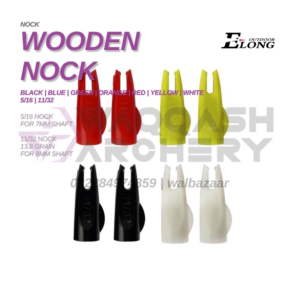Jual ELONG WOODEN NOCK Outer Shaft Kayu Bambu Plastik | Shopee Indonesia