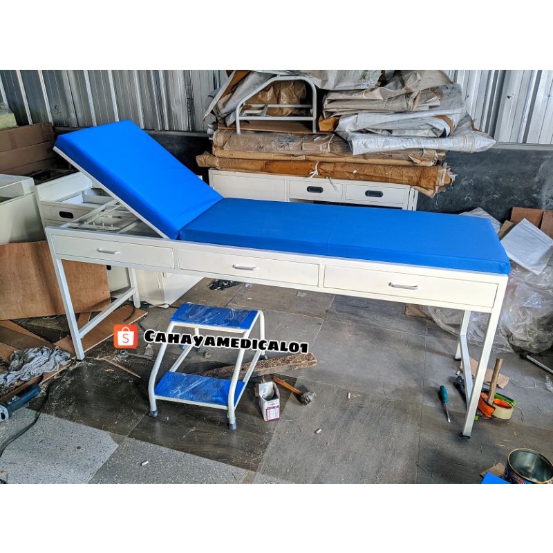 Jual Bed periksa pasien 3 laci/Meja periksa 3 laci/Tempat tidur periksa ...