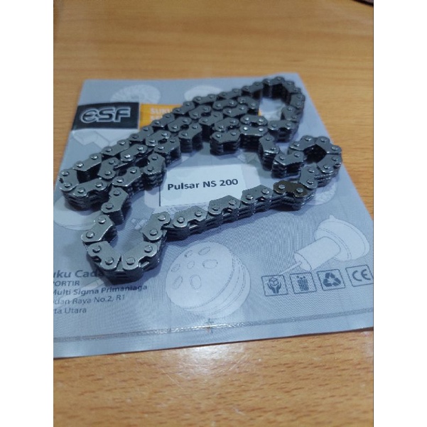 Jual rantai keteng pulsar 200Ns Rantai Kamrat Ns200 merk ESF | Shopee ...
