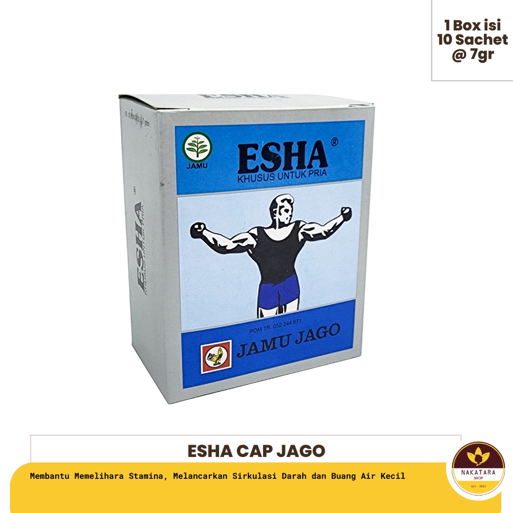 Jual JAMU ESHA SERBUK KHUSUS UNTUK PRIA 1 BOX ISI 10 SACHET CAP JAMU ...