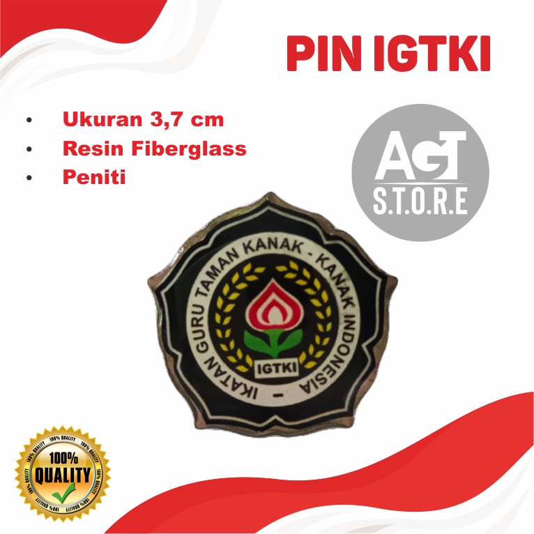 Jual Lencana Pin IGTKI - Ikatan Guru Taman Kanak Kanak Indonesia - 3,7 ...