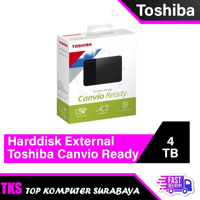 Jual Toshiba Canvio Ready 4TB Harddisk External | Shopee Indonesia