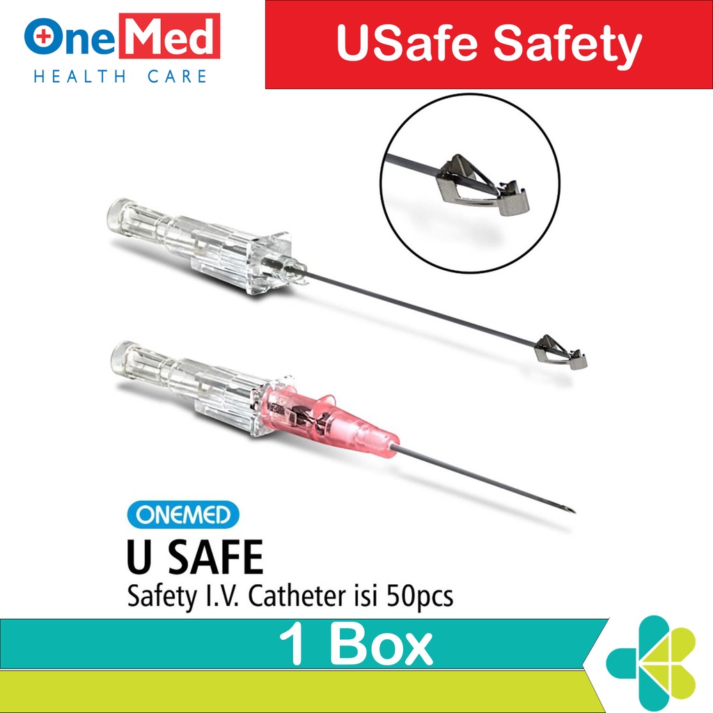 Jual U Safe USafe Safety IV Catheter Onemed | Shopee Indonesia
