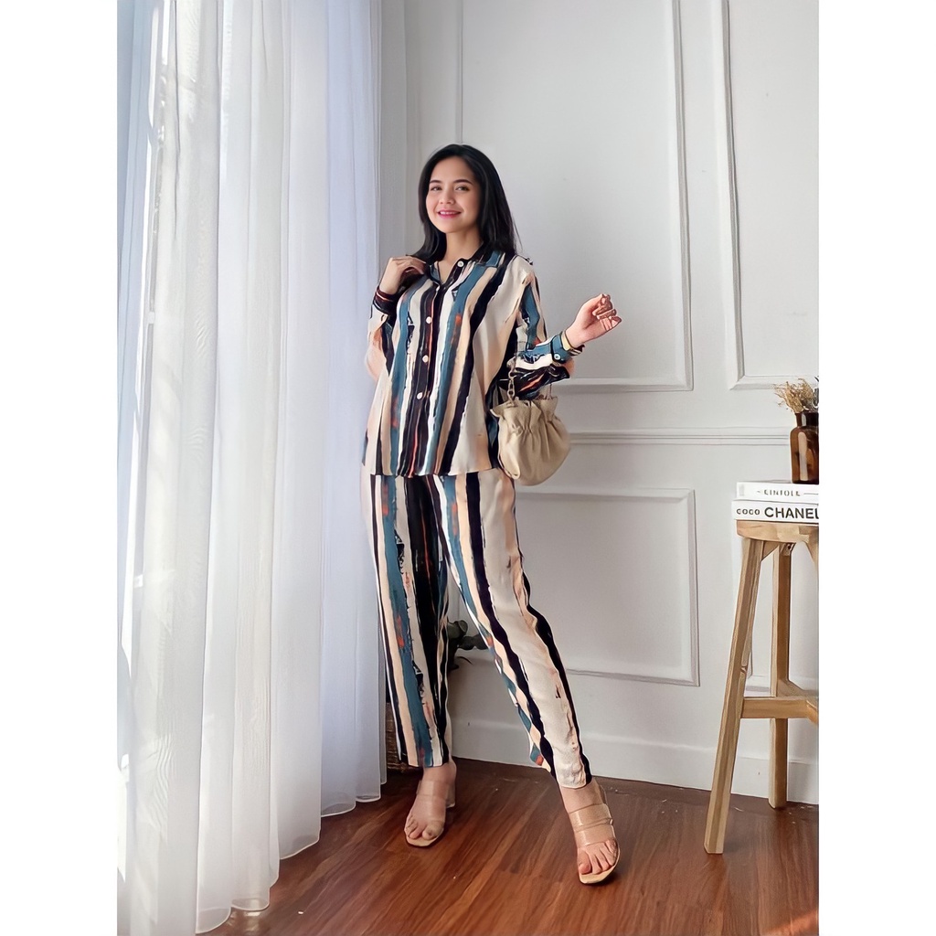 Jual BAJU ONE SET DAILY OOTD PAJAMAS PIYAMA PAKAIAN TIDUR CELANA ...