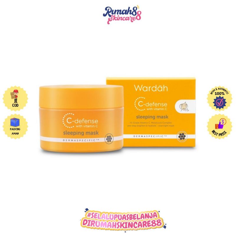 Jual WARDAH C-Defense Sleeping Mask 30gr | Shopee Indonesia
