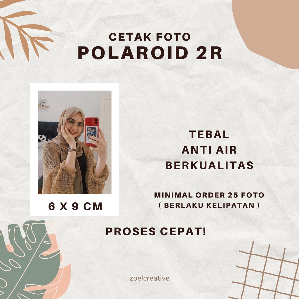 Jual CETAK FOTO POLAROID 2R | Shopee Indonesia