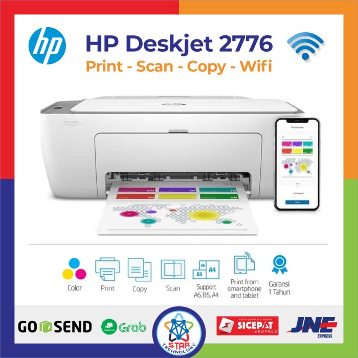 Jual Hp Deskjet Ink Advantage 2776 All In One Printer (Print, Scan, Copy) | Shopee Indonesia