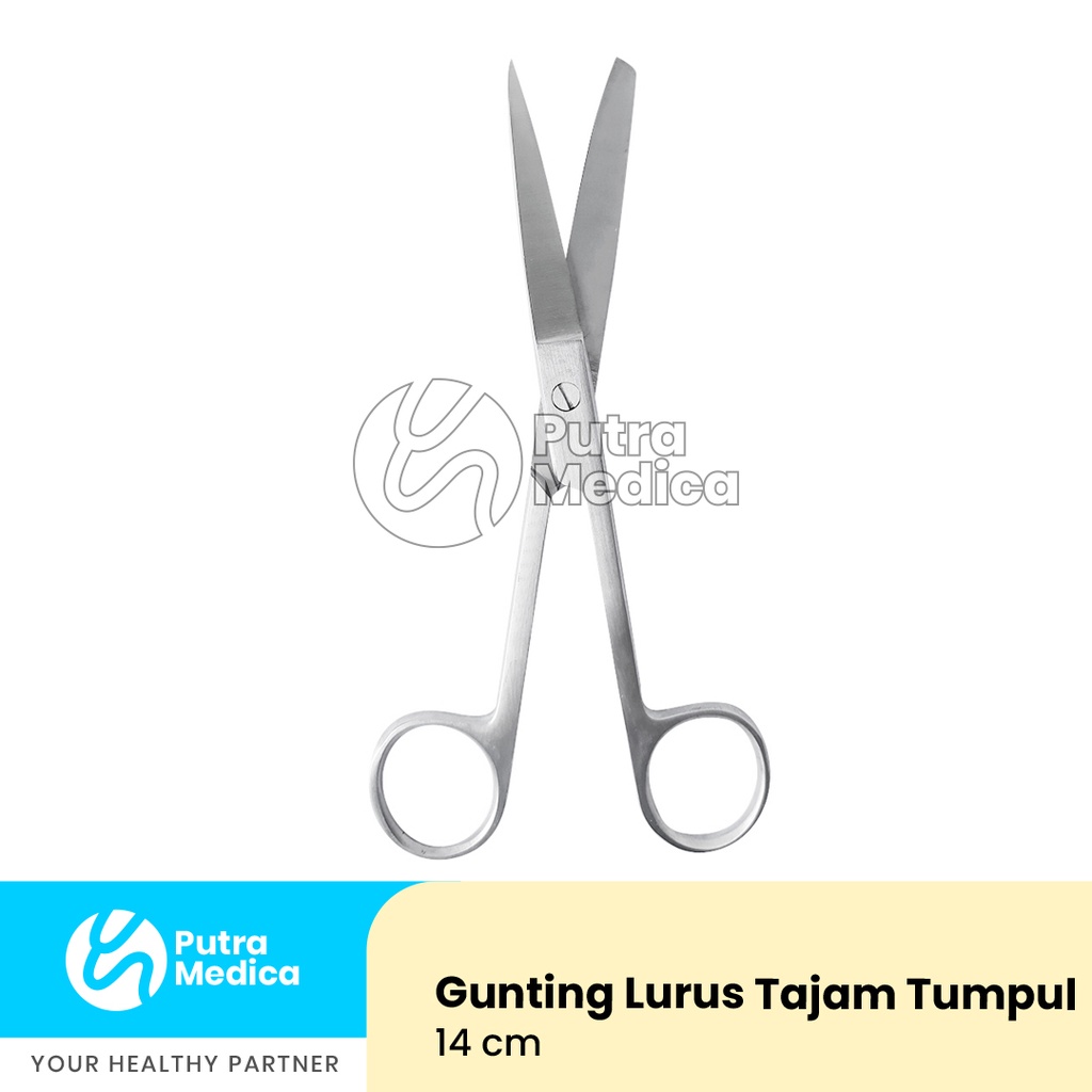Jual Sakamed Gunting Jaringan Bedah Medis Lurus Tajam Tumpul 14cm ...