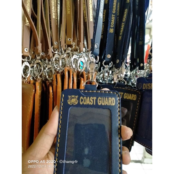Jual dompet holder coast guard/holder coast guard/name tag coast guard ...