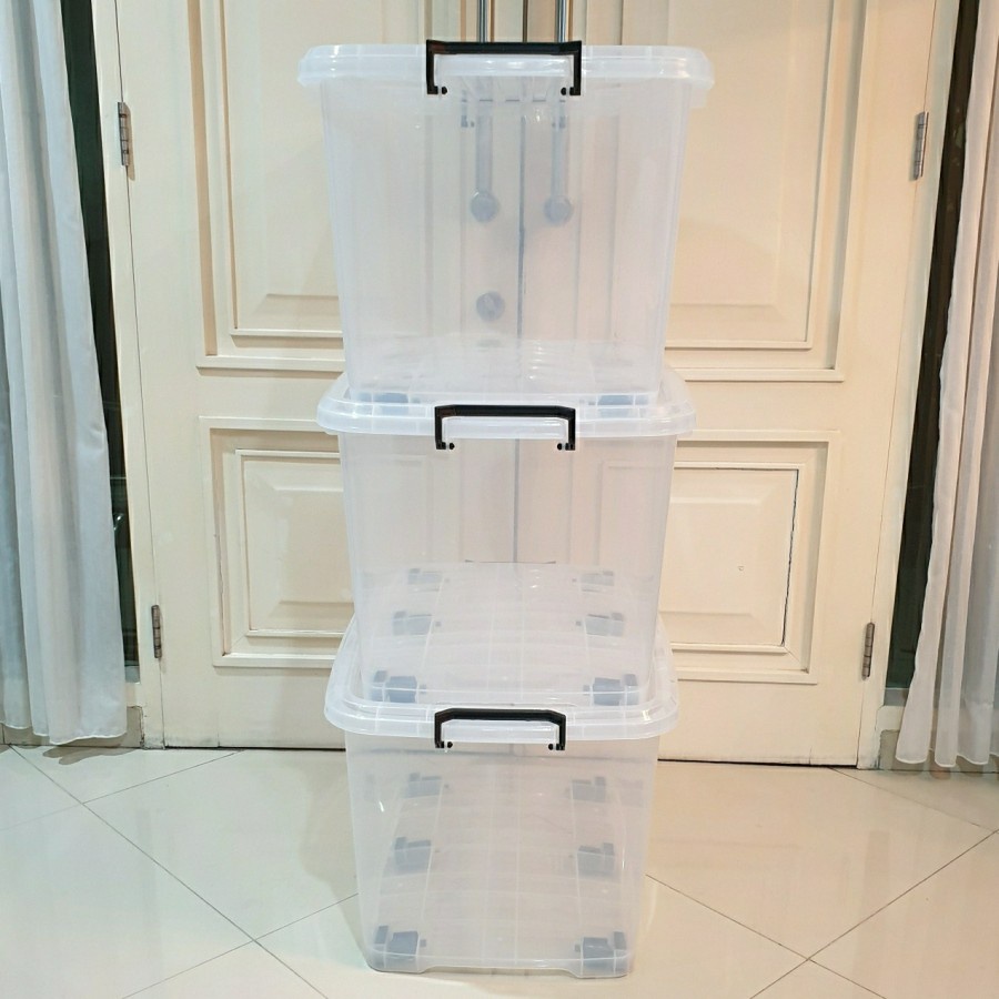 Jual EZY Box Container 75 Liter Bening Transparan Kontainer Industri ...