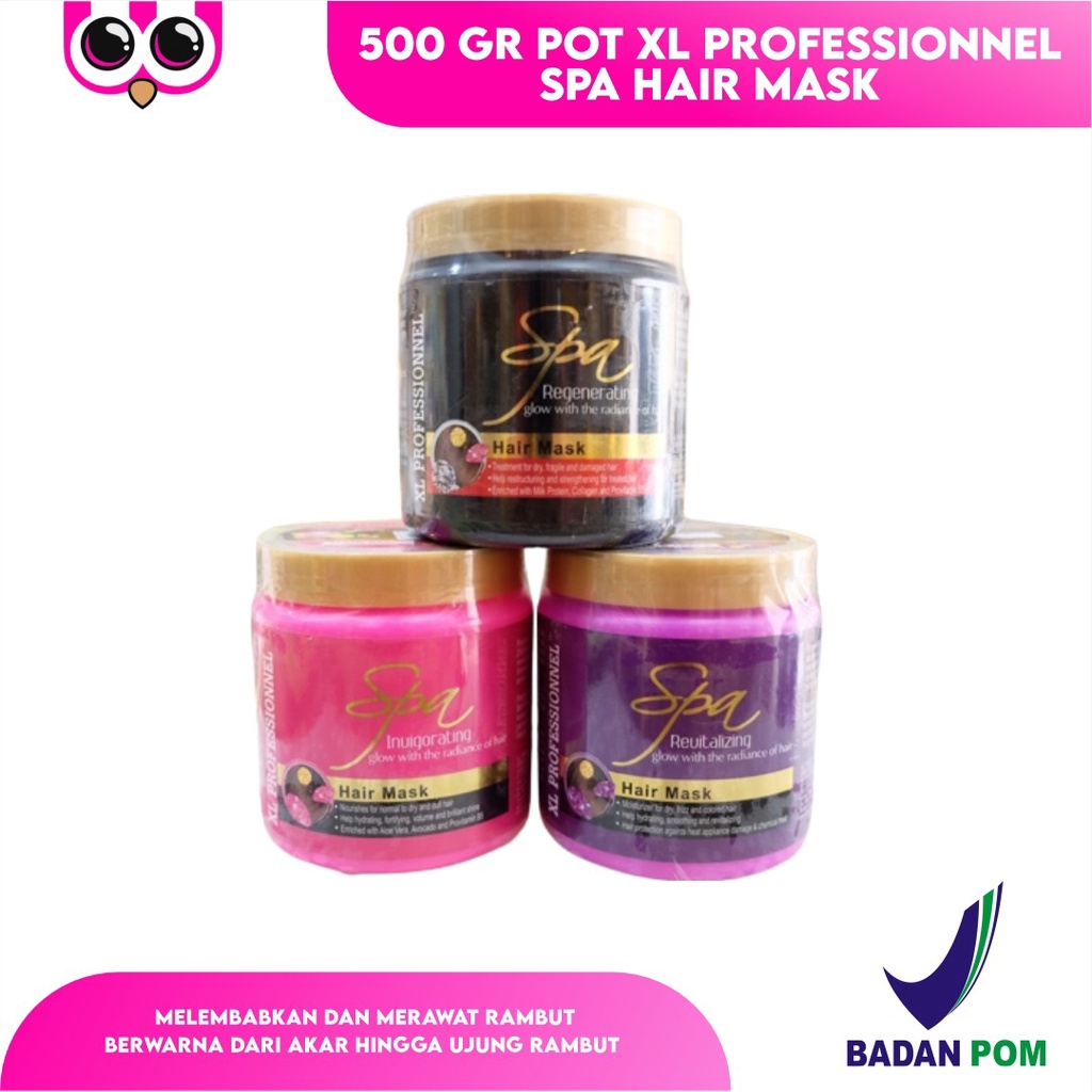 Jual 500 GR POT XL PROFESSIONNEL SPA HAIR MASK / MASKER RAMBUT ...