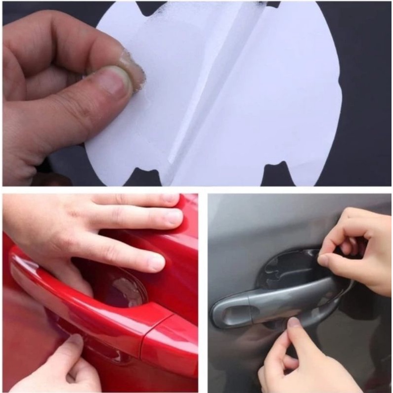 Jual 4 pcs Stiker Anti Gores Pelindung Gagang Pintu Mobil Car Handle ...