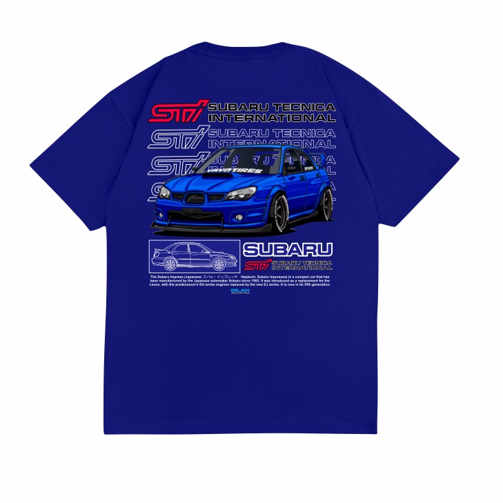 Jual GILAN Baju Kaos T shirt Distro Unisex Gambar Mobil SUBARU IMPREZA ...