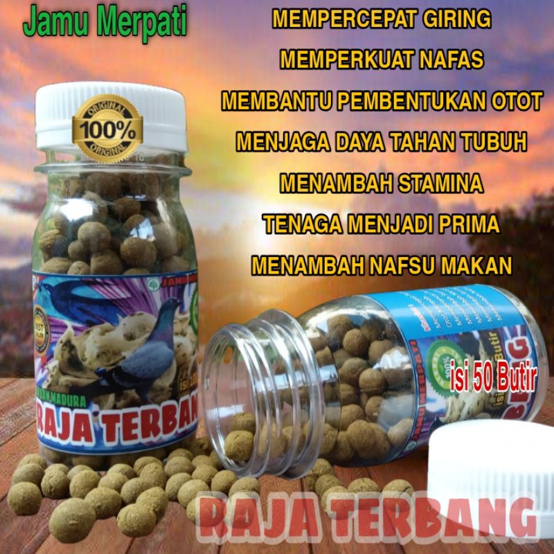 Jual JAMU MERPATI SARANG WALET RAJA TERBANG ISI 50 BUTIR doping merpati ...