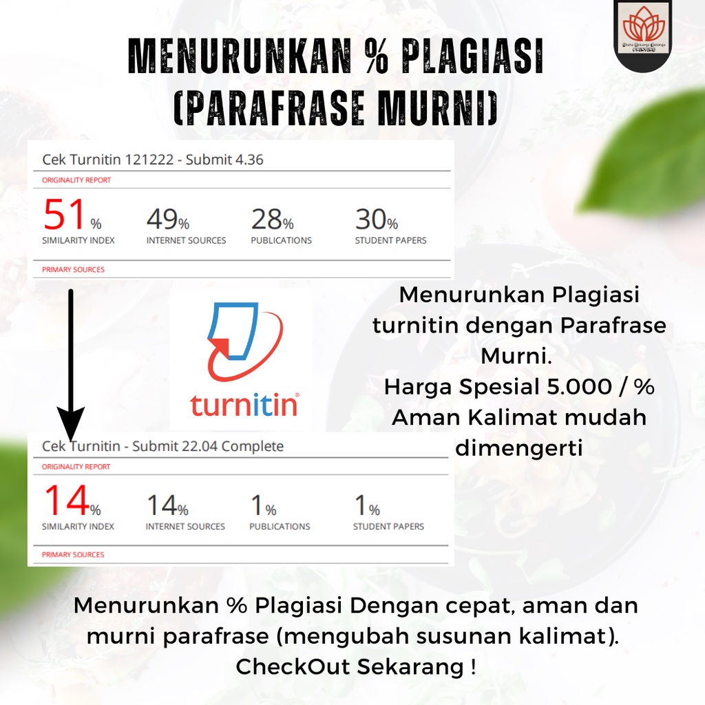 Jual Menurunkan Plagiasi (Jasa Parafrase) | Parafrase Manual | Shopee ... Jual Menurunkan Plagiasi (Jasa Parafrase) | Parafrase Manual | Shopee ...