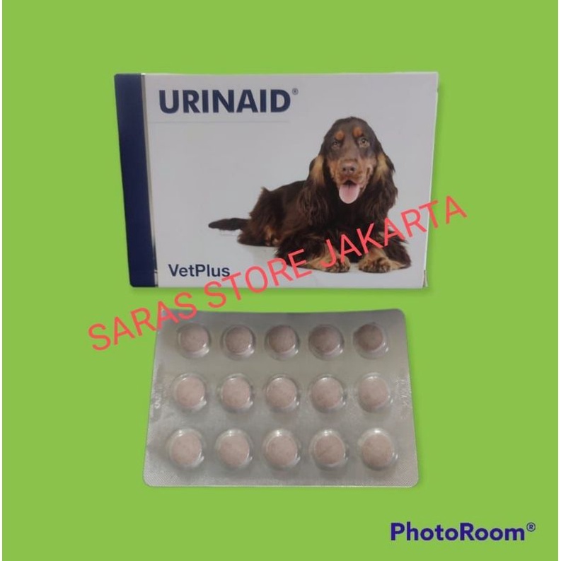 Jual URINAID Vetplus Obat Saluran kencing Akibat Bakteri untuk Anjing ...