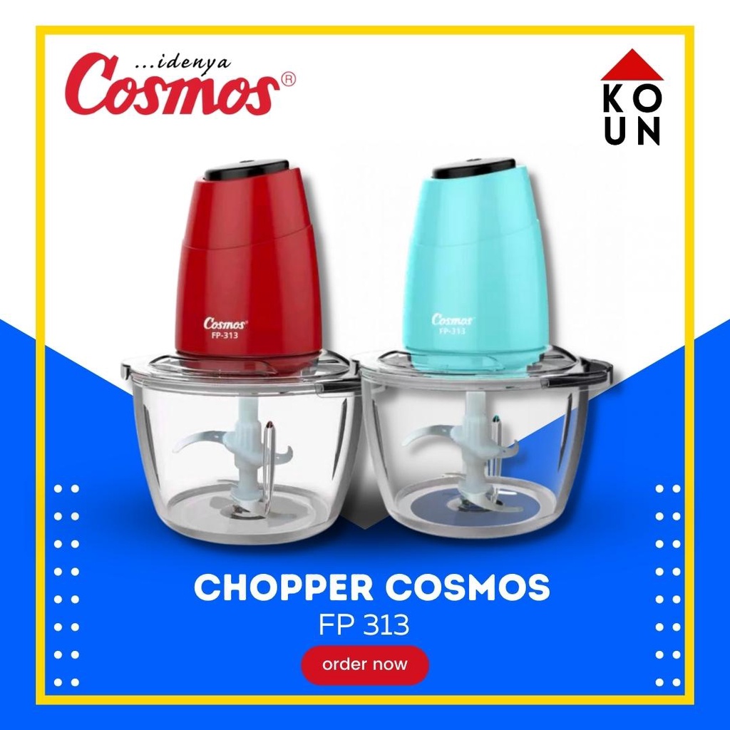 Jual (COD READY) Chopper Cosmos FP313 - Food Processor With Turbo Knob 1.2 Liter Cosmos FP-313 ...