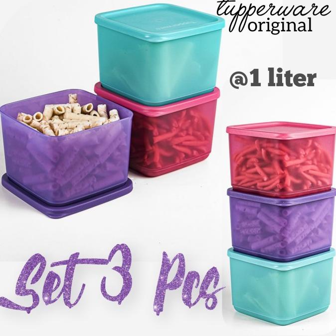 Jual Tupperware Bekal Wadah Makanan Nasi Ikan Snack Roti Buah Kue ...