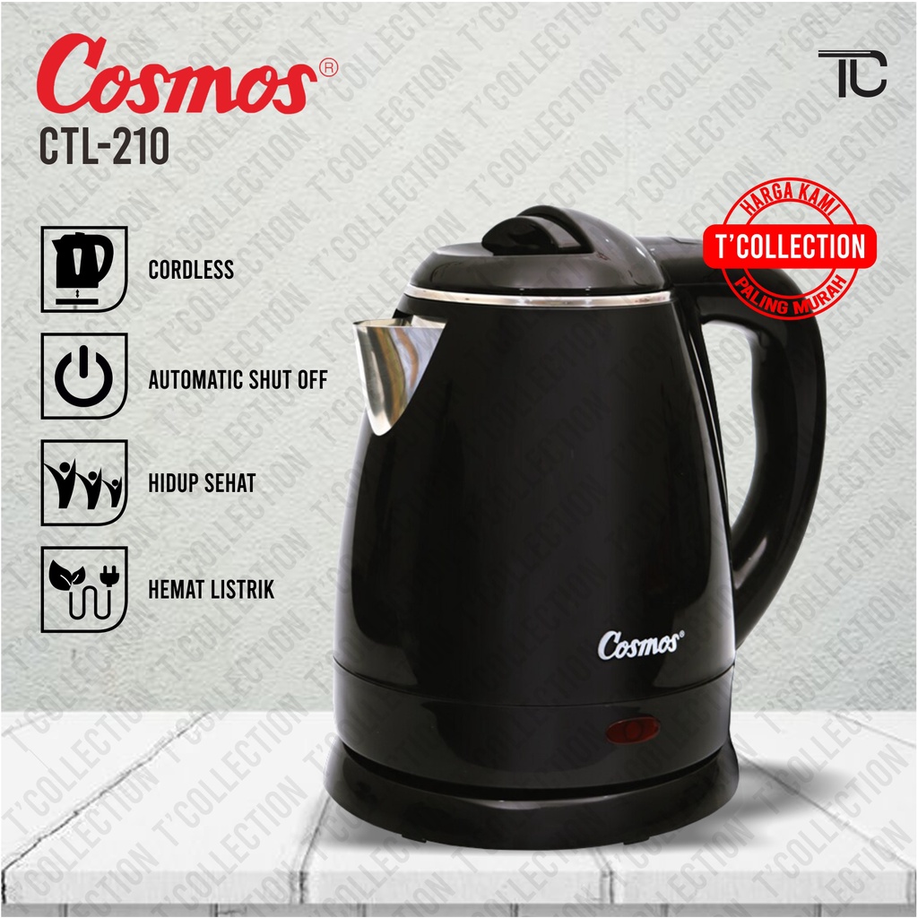 Jual Cosmos Electric Kettle CTL-210 Teko Listrik CTL210 | Shopee Indonesia