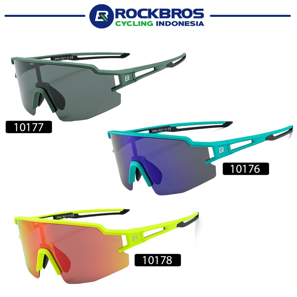Jual ROCKBROS 10176 10177 10178 Kacamata Sepeda Polarized Cycling Glasses Anti UV Sports Myopia ...