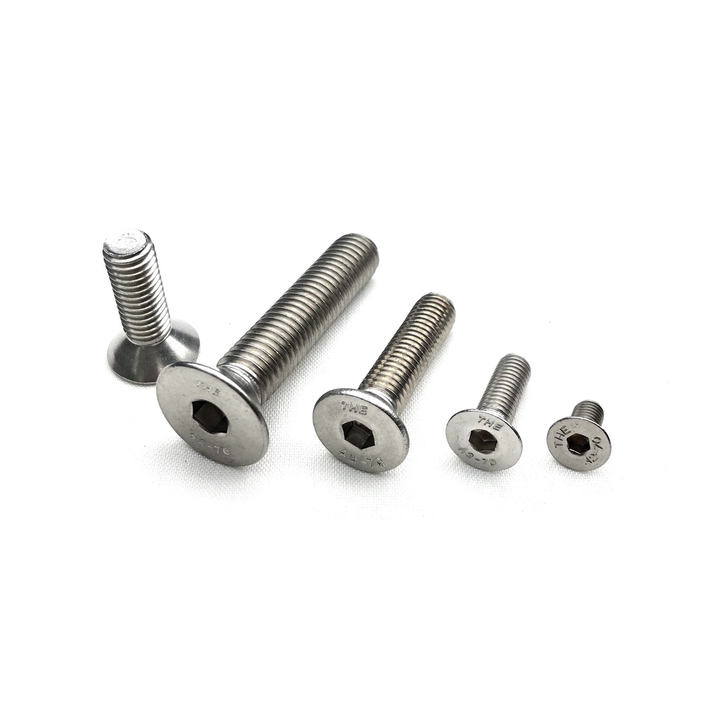 Jual Baut Verseng L M6 X 20 (2 cm) stainless 304 THE A2-70 Baut JF L countersounk/ Drat 10 ...