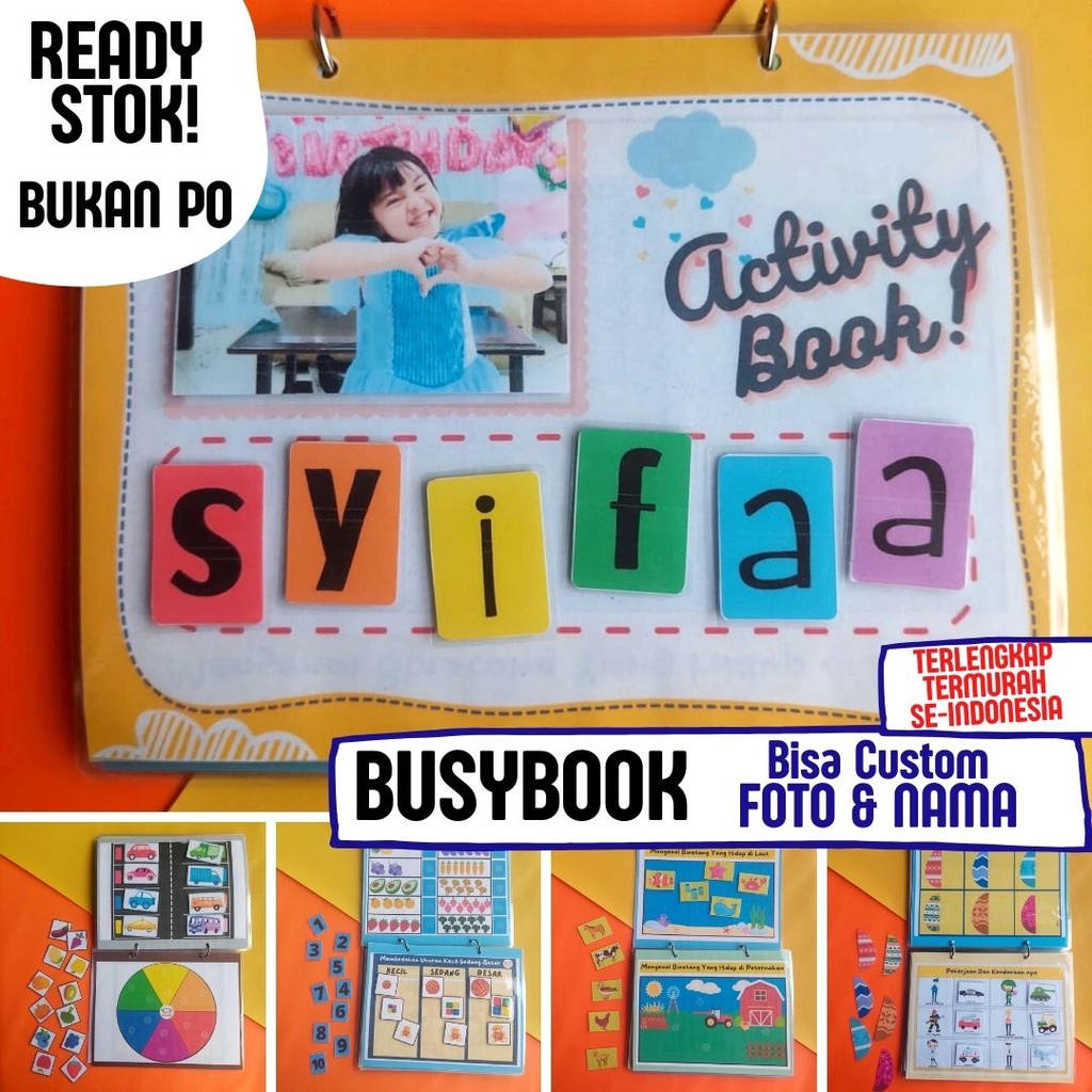 Jual BUSY BOOK ACTIVITY BOOK BUSYBOOK MAINAN MONTESSORI MONTESORI ...