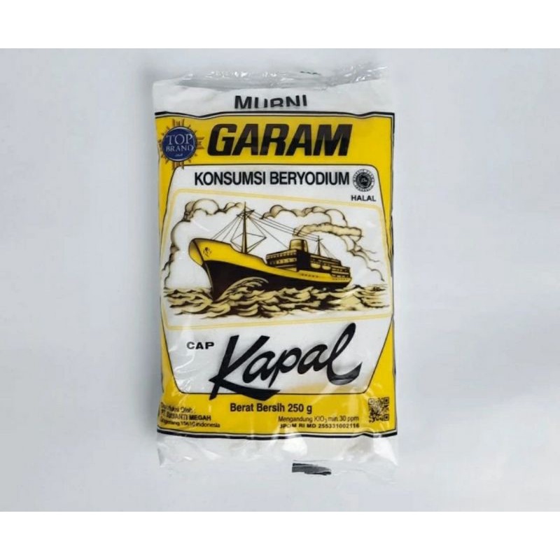 Jual GARAM KAPAL 250 GR / GARAM CAP KAPAL 250 GR / GARAM BERYODIUM CAP ...