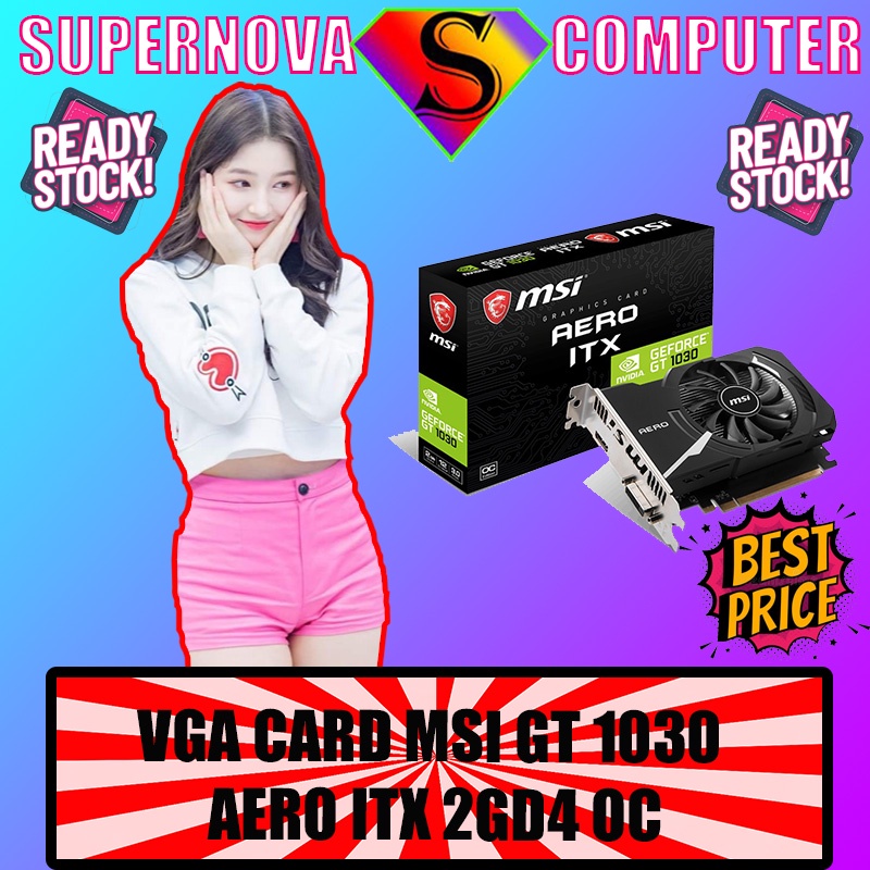 Jual VGA CARD MSI GT 1030 AERO ITX 2GD4 OC | Shopee Indonesia