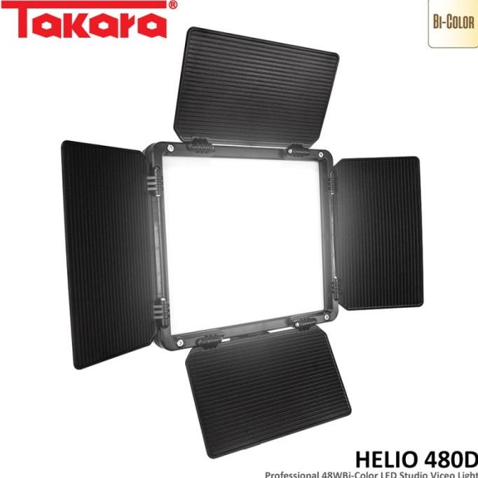 Jual TAKARA HELIO 480D Bi Color LED Lighting Studio Video Light 48W ...