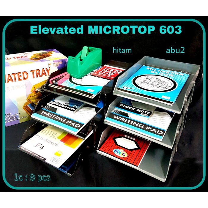 Jual Sos Elevated Tray Microtop 603 / Rak Dokumen / Rak Kertas / Rak ...