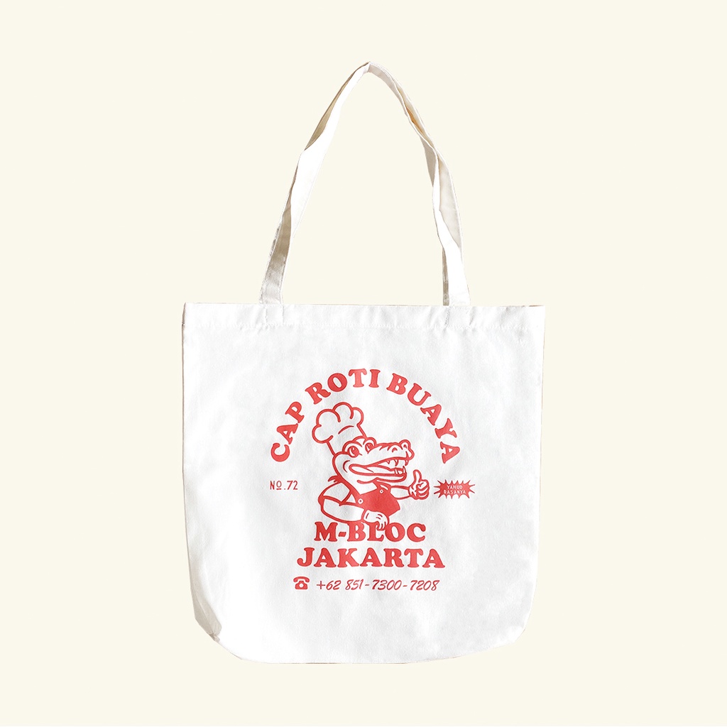Jual Tas Totebag - Cap Roti Buaya Edisi M Bloc Space | Shopee Indonesia