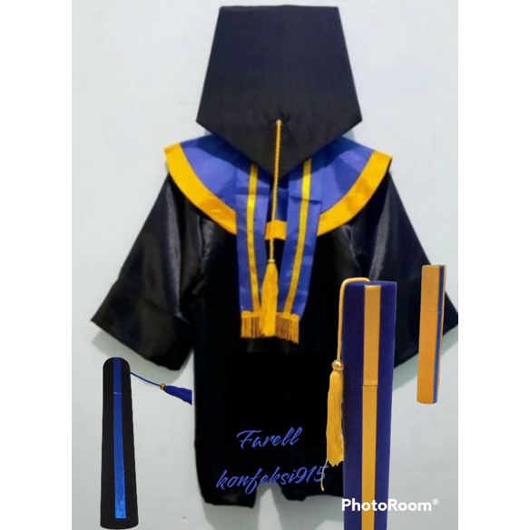 Jual toga wisuda tk biru kuning | Shopee Indonesia